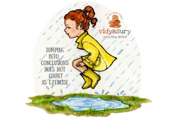 Jumping to Conclusions #AtoZChallenge | Vidya Sury, Collecting Smiles